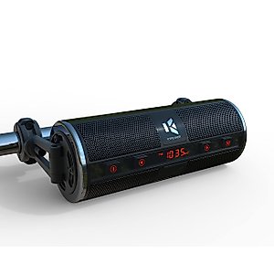 KSPEAKER Motorcycle Speakers Bluetooth Waterproof Radio Audio System Built-in Amplifier, 3 Inch Metal Mp3 Player, Great for ATV, Scooter Bike,12 Volt Vehicle, K2BL