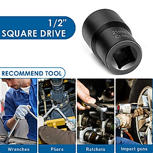 THINKPRO Lug Nut Removal Tool,10 PCS Lug Nut Socket Set, 1/2-Inch Drive Bolt Nut Extractor Kit, Easy Out Lug Nut remover for Damaged, Frozen, Studs, Rusted, Rounded-Off Bolts & Nuts Screws