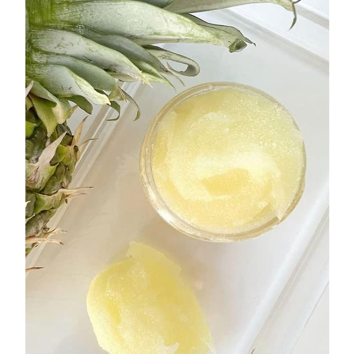 Bella & Bear Pineapple Body Scrub Exfoliator - Vegan Travel Size (3.4oz)
