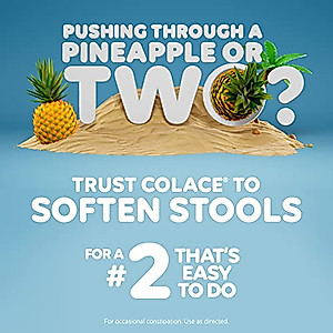 Colace Regular Strength Stool Softener 100 mg Capsules 60 Count Docusate Sodium Stool Softener for Gentle Dependable Relief