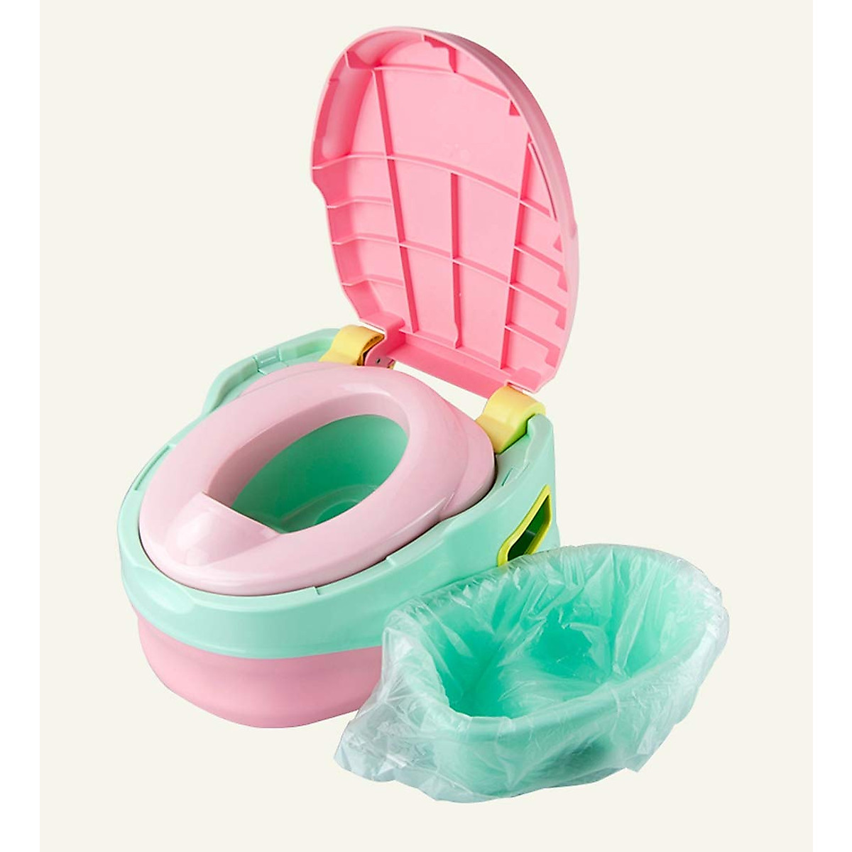 Disposable Potty Liners, Portable Seat Cover Travel Universal Potty Chair Liners with Drawstring, Pack of 50