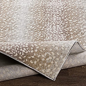 Artistic Weavers Pablo Antelope Print Area Rug,5'3" x 7'1",Camel/Light Gray