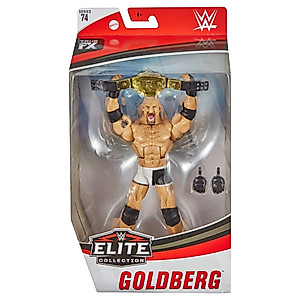 WWE Goldberg Elite Series #74 Deluxe Action Figure with Realistic Facial Detailing, Iconic Ring Gear & Accessories