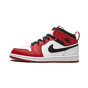 Jordan Preschool Air Jordan 1 Mid PS 640734 173 Chicago 2020 - Size 2Y White/Gym Red-Black
