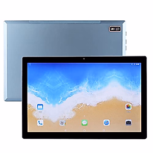 10.1 Inch Tablet, Reading Tablet Octacore CPU Blue (US Plug)