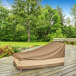 AnyWeather AWPC04 Patio Chaise Lounge Outdoor Cover, Beige