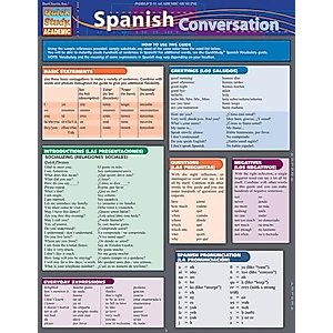 Spanish Conversation QuickStudy Laminated Reference Guide (QuickStudy Academic)