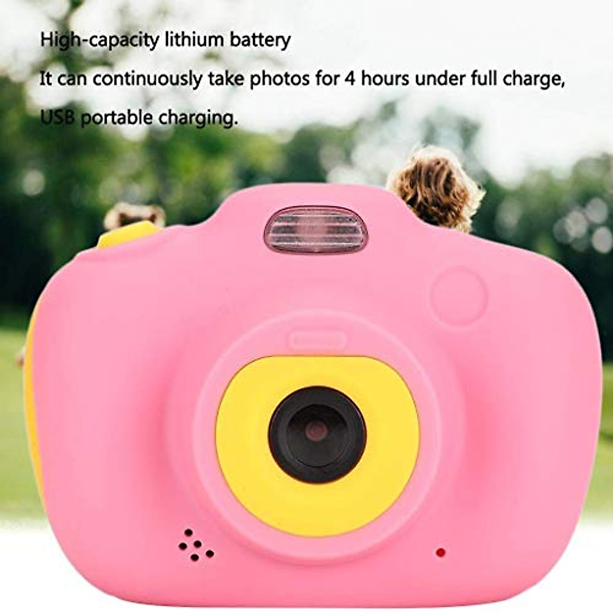 LKYBOA Pink Camera，Mini Kids Camera, 1080P HD Mini Video Camera for Children Memory Card, Best Gift