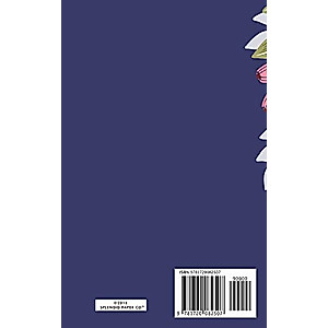 Password Log Book: Pretty Navy & Blush Pink Floral Internet Account Organizer