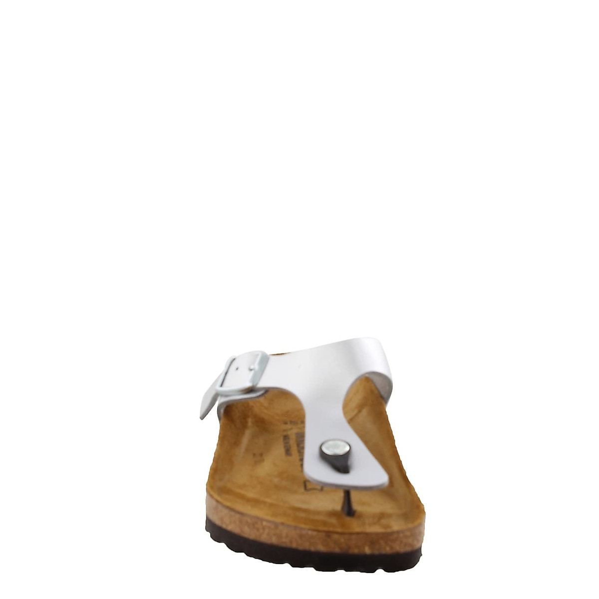 Birkenstock 4385137 Gizeh Silver Bflor 37