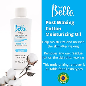 Depil Bella Brazilian Roll-On Chamomile and Calendula Depilatory Wax | Body Waxing, Hair Removal Wax-Cartridge | For Men and Women | Home Self Waxing | Sensitive Skin | Painless (6 PACK+ ADD)