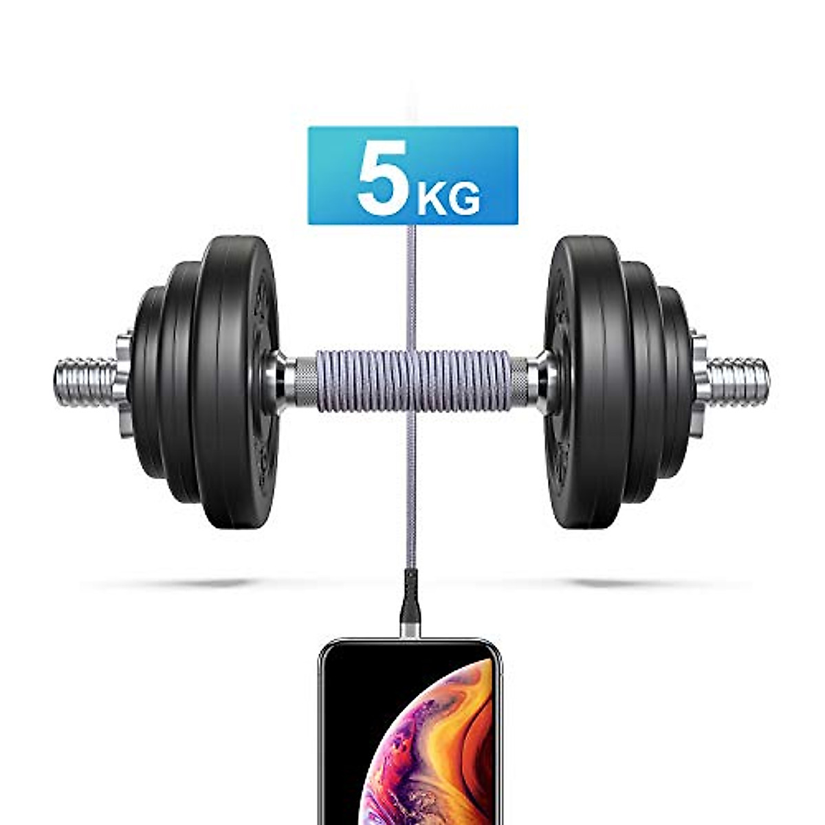 4Pack【Apple MFi Certified 】 Long iPhone Charger Cord, iPhone Charger 10 ft, iPhone Charger Cable Compatible with iPhone 14/13/12/11/11Pro/11Max/ X/XS/XR/XS Max/8/7/6/5S/SE/iPad Mini，More