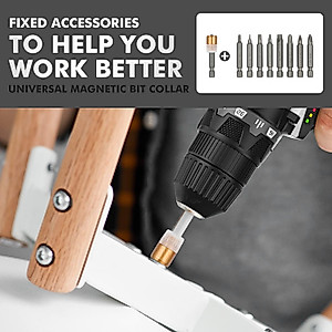 100-Piece Drill Driver Bit Set,High-Speed Steel Titanium Drill and Screwdriver Bit Set for Metal,Wood and Masonry,Suitable for Professional Work,it Matches Impact Driver and Drills on Market