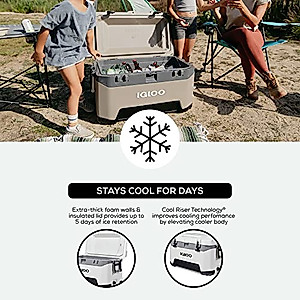 Igloo BMX, White, 72 qt