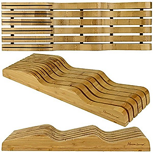 16 Knives Organic Bamboo Knife Block