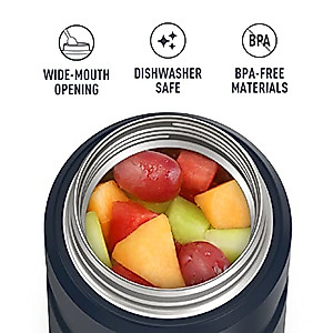 THERMOS Stainless King Vacuum-Insulated Food Jar, 24 Ounce, Midnight Blue