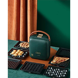 3-in-1 Sandwich Waffle Eggette Maker Portable Cooking Non-stick Coated Detachable Bakeware Plates Electric Panini Press Double-sided Heating Breakfast Toaster