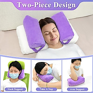 Anti Aging Pillow for Women Anti Wrinkle Face Beauty Pillow Head Stabilizer Back Sleep Training Face Up Head Positioning Wrinkle Prevention for Face Post Surgery Pillows Support for Sleeping Upright