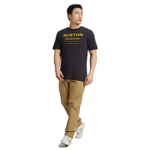 Burton Mens Durable Goods Short Sleeve Tee, True Black New, Medium
