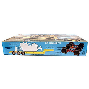 AMT Lowboy Trailer & Bulldozer Combo 1:25 Scale Model Kit (AMT1218)