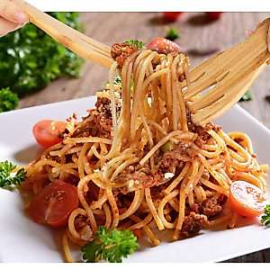 Salad Hands Tosser Salad Servers Tongs Bamboo Kitchen Helper Pack of 2