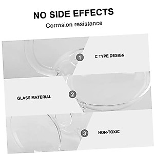 HOMSFOU 1pc Tableware Storage Cup Tray Decor Clear Glasses Clear Glass Bowls Trifle Bowl Glass Dessert Display Stand Candy Display Rack Glass Handmade Bawl Glass Bawl Special Bawl Unique