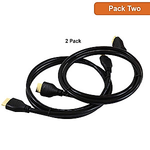 J-Tech Digital HDMI Extender by Single Cat 5E/6/7 Full Hd 1080P, EDID Copy, Dolby Digital/DTS with HDMI 2.0 Cable 3ft- 2 pack