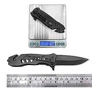 ALBATROSS EDC Cool Sharp Tactical Folding Pocket Knife,SpeedSafe Spring Assisted Opening Knifes with Liner Lock,Pocketclip,Glass Breaker,Seatbelt Cutter