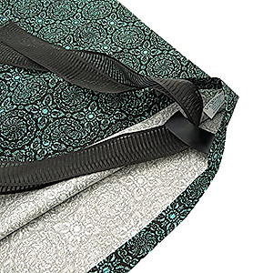 VZWraps Medallions Reusable Fabric Gift Bag for Wedding, Bridal Shower or Birthday (Teal, Large 20 Inches Wide by 27 Inches High)