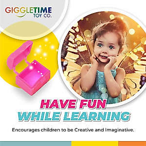 Giggle Time Schooltime Sparkles Tooth Holders for Kids at School .75 inch Box, Tooth Keep Chest Assortment, Tooth Holder For Baby Teeth, Party Favor, Piñata Stuffer, Dental Bag, Prizes - 144 Pcs