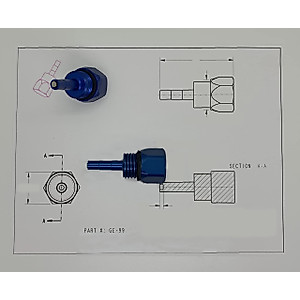 GenExhaust for Duromax Generator - ANODIZED MAGNETIC OIL DIPSTICK (see description for fitment)