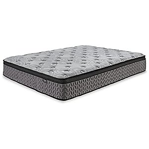 Signature Design by Ashley Twin Size Augusta2 Mattress 12 Inch Euro Pillow Top Hybrid Mattress with Lumbar Support Gel Memory Foam
