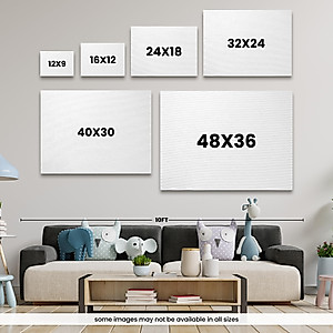 CANVAS ON DEMAND Mediterranean Evening Canvas Wall Art Print by Dominic Davison, Home Decor, Cat, Design Artwork, 40"x30"