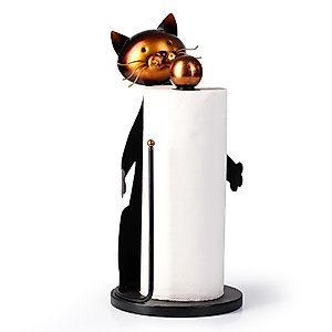 Cat Paper Towel Holder Countertop, Farmhouse Paper Towel Holder Stand for Kitchen Roll Organize,Paper Towel Holder for Kitchen Dining Table Home Decor………