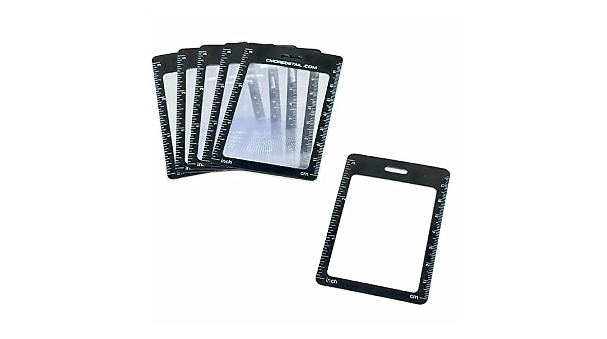 6 Pack Credit Card Magnifiers with 3X Lens for Easy Reading