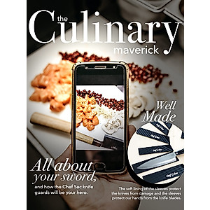 Waxed Canvas Chef Knife Roll Bag with 10-Pack Knife Guards Included