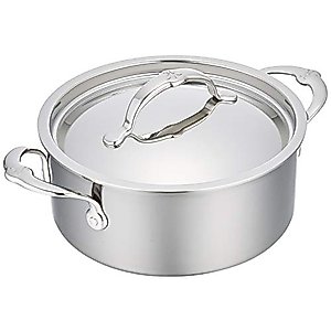 Hestan - NanoBond Collection - Titanium Stainless Steel 3-Quart Soup Pot with Lid - Toxin, PFAS, & Chemical Free Clean Cookware, Induction Cooktop Compatible