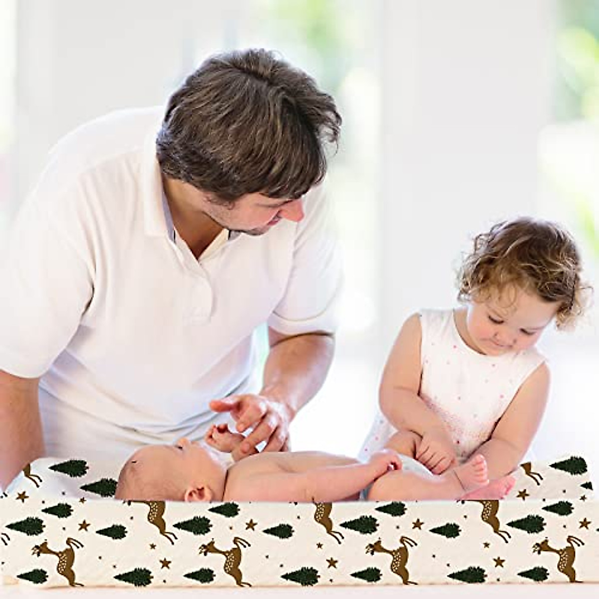 2 Pack Premium Soft Jersey Knitted Stretchy Changing Pad Cover for Baby