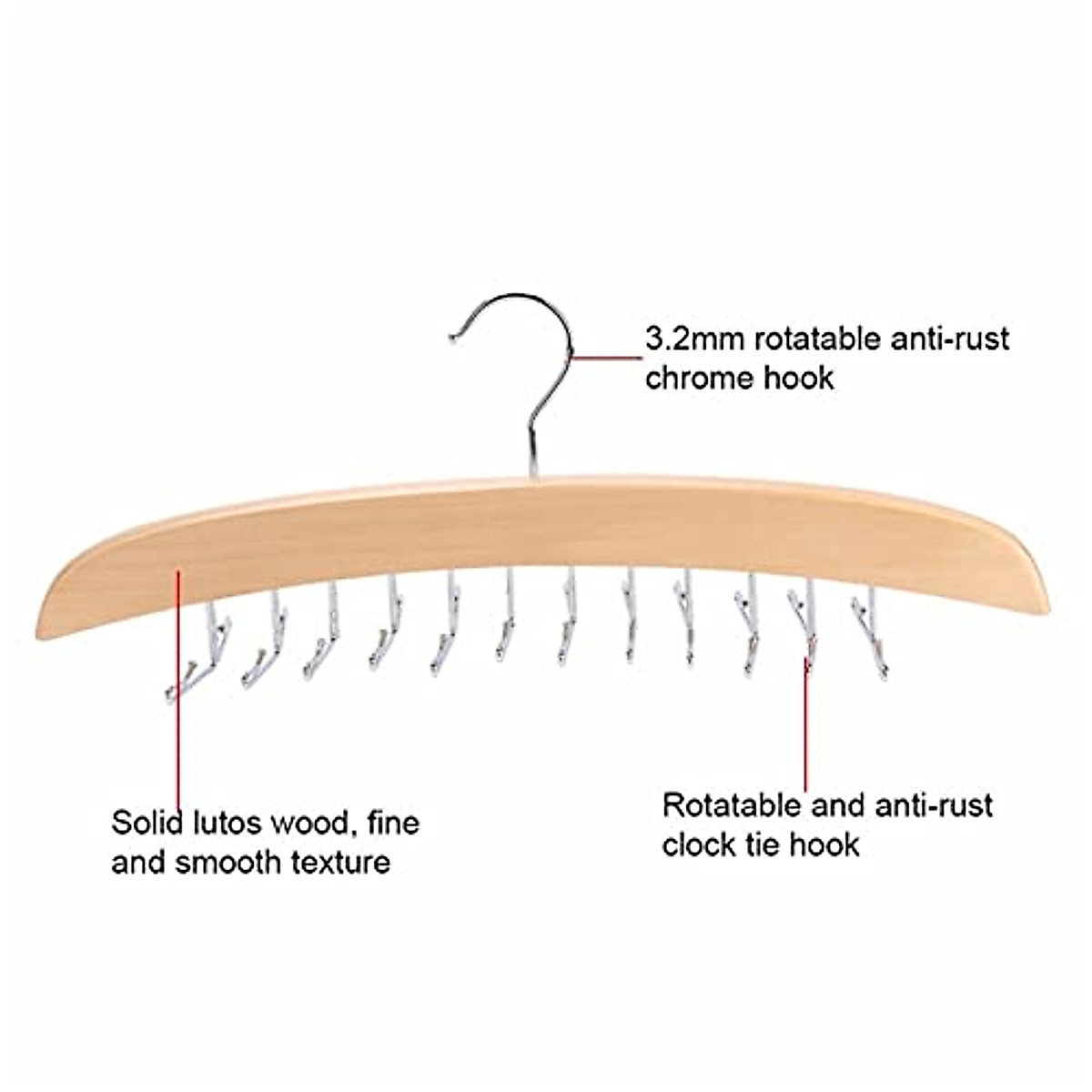 HAHTGSO Tank Top Hanger Space Saving 24 Large Capacity 360°Rotating, Non-Slip Clothes Hangers Foldable Metal Hooks, Camisole Organizer for Camisole, Tank Tops, Bras, Bathing Suits, Scarfs (2PCS)