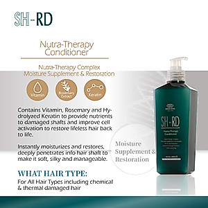 SH-RD Nutra-Therapy Conditioner for Dry Damaged Hair | Protein Hair Treatment to Repair Split Ends & Moisture | Protein Conditioner w/Keratin for Color-Treated, Frizzy, Bleached Hair - 16.3oz/480ml