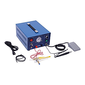 80A 800W Pulse Argon Spot Welder Welding Jewelry Gold Silver Platinum Palladium, Adjustable High Power Pulse Spot Welder