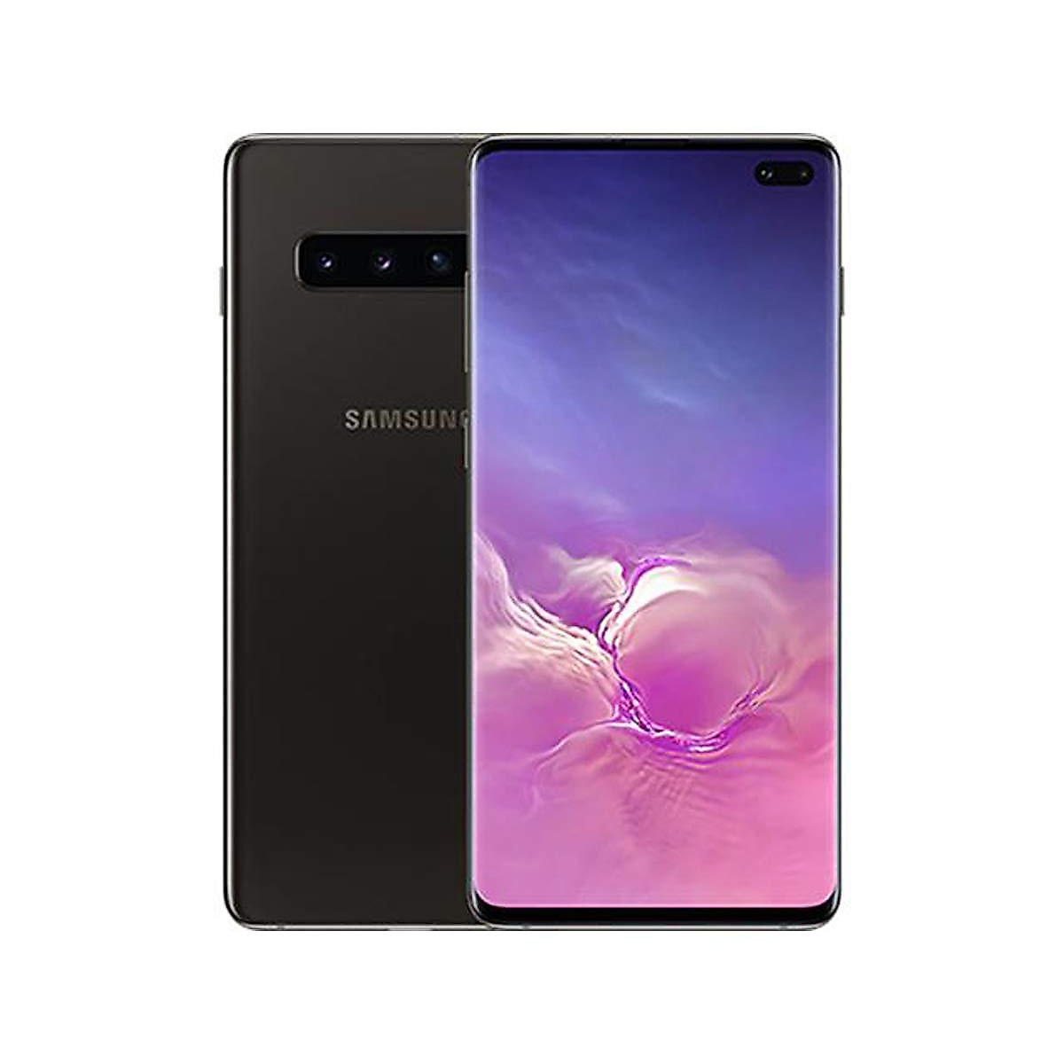 Samsung Galaxy S10+ Plus 128GB+8GB RAM SM-G975F/DS Dual Sim 6.4" LTE Factory Unlocked Smartphone International Model, No Warranty (Prism Black)