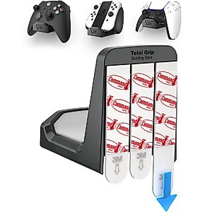 TotalMount (1 Pack Controller Wall Stand with Non-Slip Pad and Removable Adhesive for Xbox, PS5, PS4, and Nintendo – This Premium Holder Won’t Damage Your Wall with Screws or Permanent Adhesive