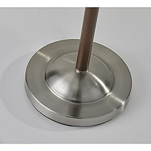 Adesso 4052-15 Lexington 71" Combo 2-Light Floor Lamp, Walnut, Smart Outlet Compatible