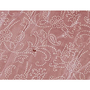 Peegli Vintage Bandhani Printed Saree Pink Recycled Fabric Silk Blend DIY Craft Sari