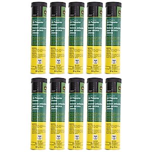 John Deere Multi-Purpose SD Polyurea Grease Case TY6341 OEM (10 Pack)