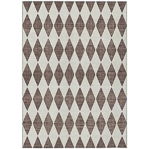 Addison Rugs Chantille ACN578 Brown 8' x 10' Indoor Outdoor Area Rug, Easy Clean, Machine Washable, Non Shedding, Bedroom, Living Room, Dining Room, Kitchen, Patio Rug