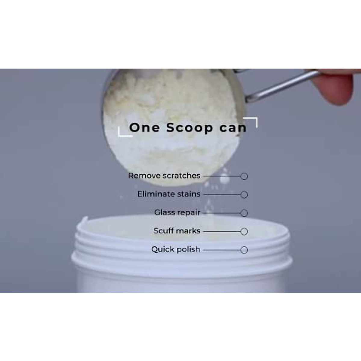 Premium Cerium Oxide, Optical Grade for Scuff, Marks and scratchs in Glass and Mirrors