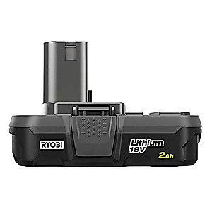 Ryobi P163 18V OnePlus Lithium 2.0Ah Compact Battery and Charger Upgrade Kit includes a P118 Charger and P190 Battery