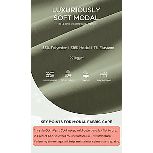 ODODOS Modal Soft Long Sleeve Cropped Sweatshirts for Women Oversized Crew Neck Pullover Crop Top, Dark Sage, Large